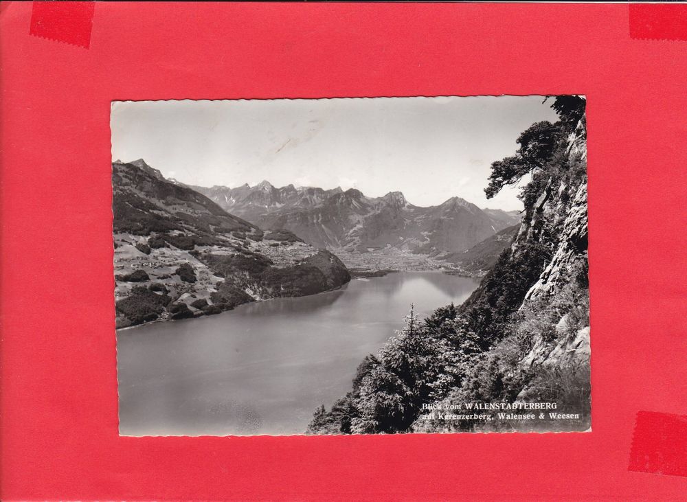 Blick vom Walenstadterberg auf Kerenzerberg-Walensee | Kaufen auf Ricardo