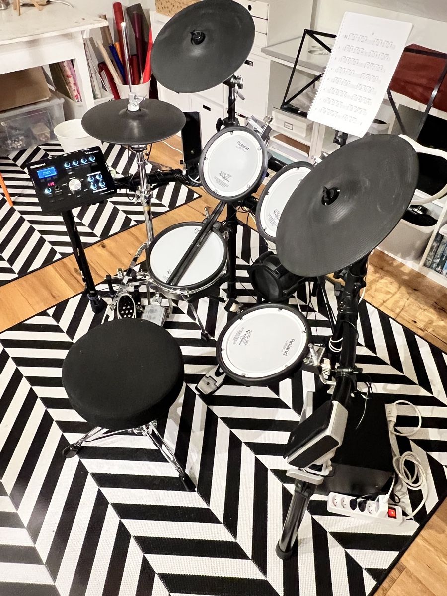 Roland V-Drums TD-25 E-Drum inkl. Pearl Double Bass Pedal (Gebraucht ...