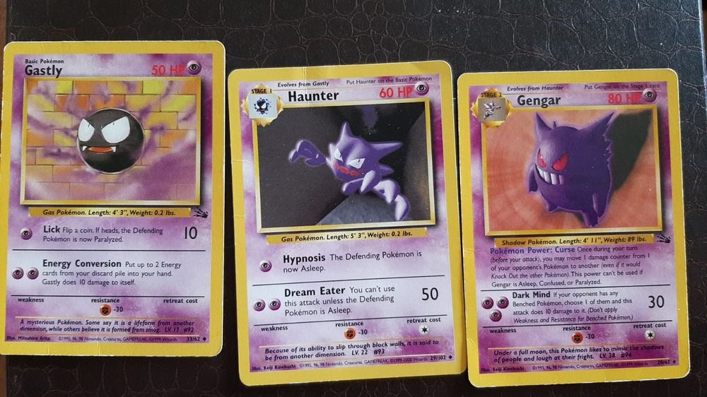 pokemon card - Gastly/Haunter/Gengar(Rare) (Gebraucht) in Watt für CHF ...