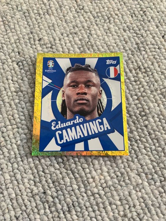 Topps Euro EM 2024 Sticker - Camavinga Gold FRA PTW (Neu (gemäss ...