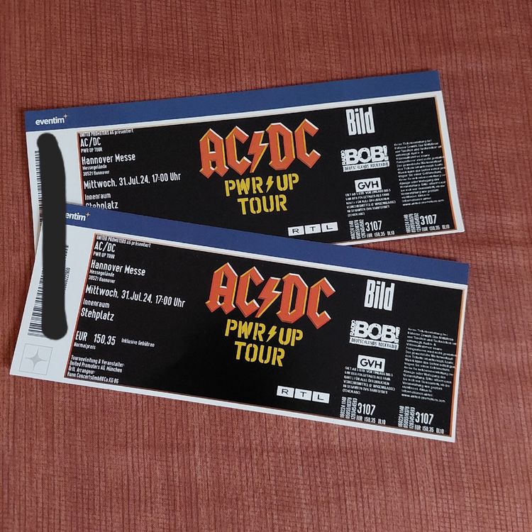 ACDC Power UP Tour 2 Tickets für Hannover (Neu (gemäss Beschreibung ...