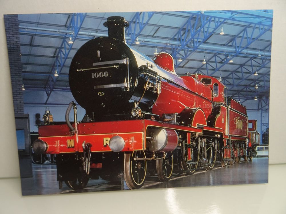 Postcard Steam Locomotive Compound 4-4-0 No1000 Midland RAIL (Gebraucht ...
