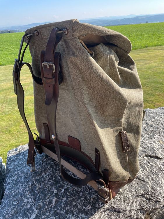 Alter Militärrucksack, alter Schweizer Armeerucksack 1956 (Gebraucht ...