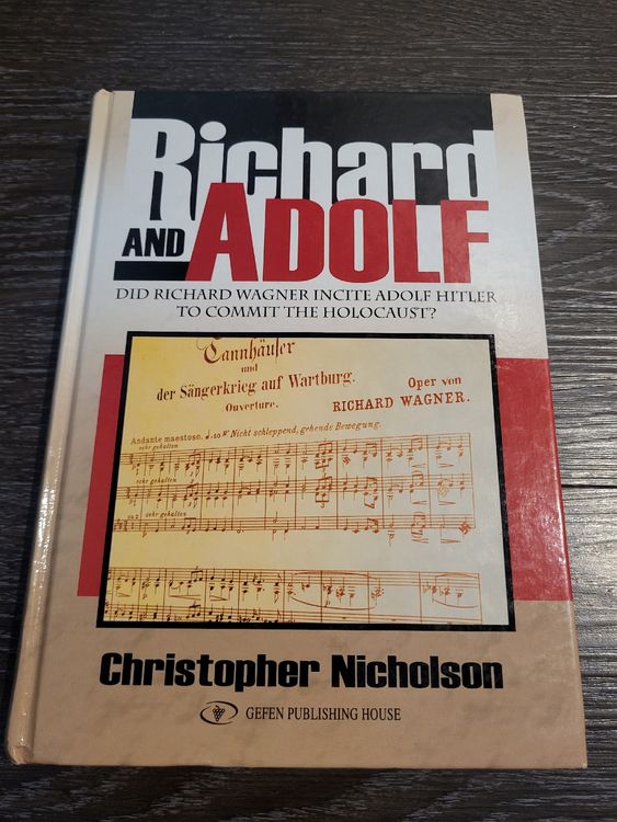 Nicholson, Christopher: Richard and Adolf (Gebraucht) in Glarus für CHF ...