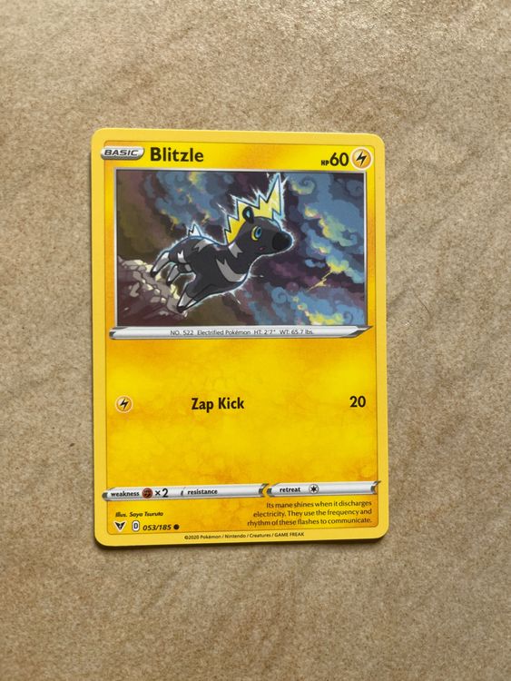 Carte Pokemon Blitzle - Vivid Voltage - EN (Gebraucht) in Vernayaz für CHF 1 – mit Lieferung auf ...