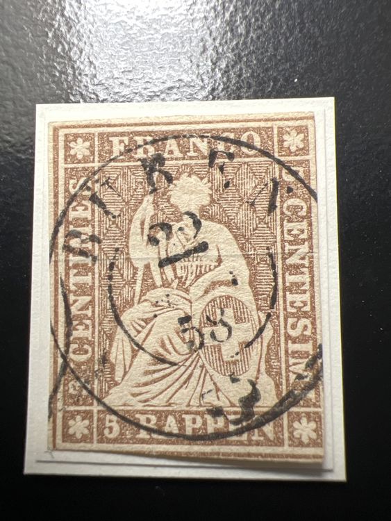 1 timbre 5 c Strubel 22 D selon photos (Gebraucht) in Charmey (Gruyère ...