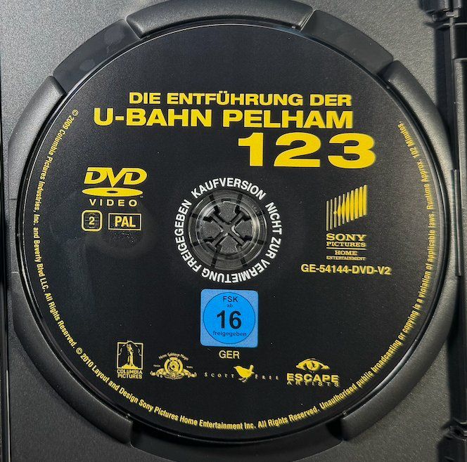 DVD DIE ENTFÚHRUNG DER U-BAHN PELHAM 123 - DENZEL WASHINGTON (Gebraucht ...