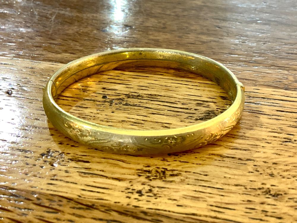 ANTIKES ARMREIF GOLD DOUBLÉ, PUNZE | Kaufen auf Ricardo