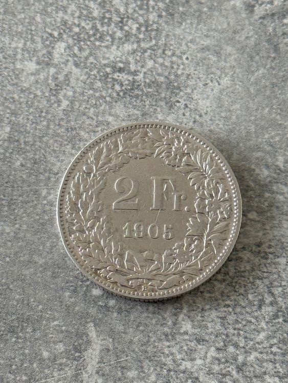 2 Franken 1905 Rar (Gebraucht) in Wallisellen für CHF 9.5 – mit Lieferung auf Ricardo kaufen