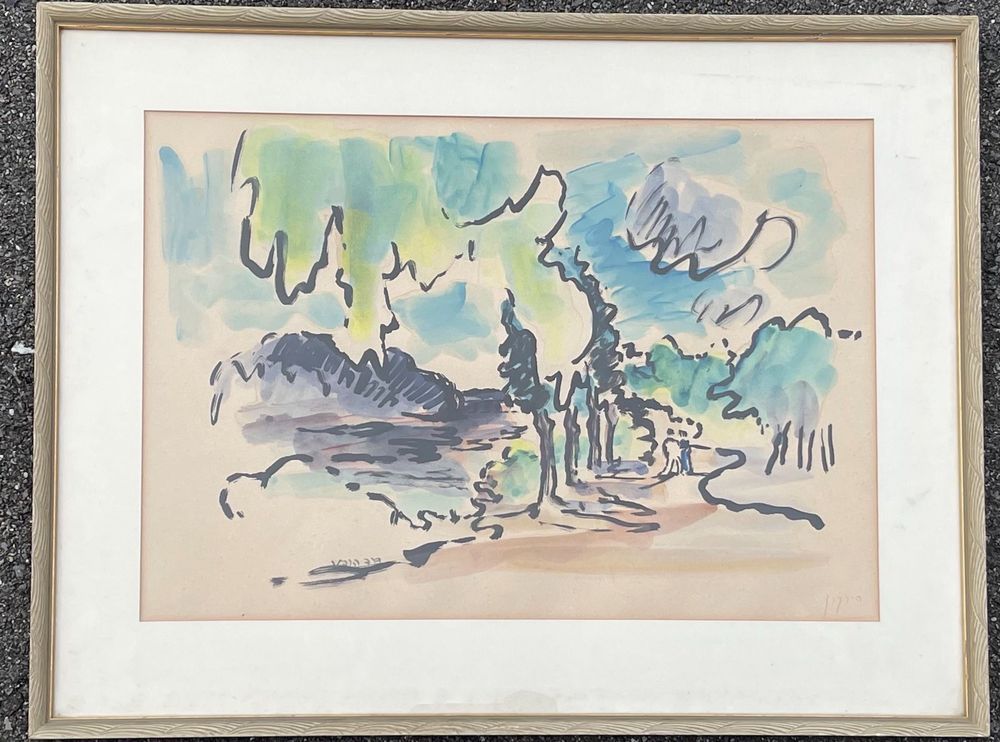 Aquarell Landschaft unleserlich signiert (Gebraucht) in Root für CHF 25 – mit Lieferung auf ...
