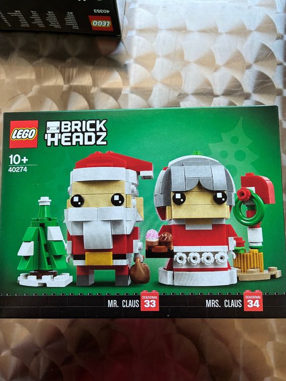 LEGO Brickheadz 40274 - Mr. und Mrs Claus (Neu und originalverpackt) in ...