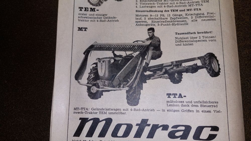 Motrac Traktor Werbung (Gebraucht) in Othmarsingen für CHF 15 – nur ...