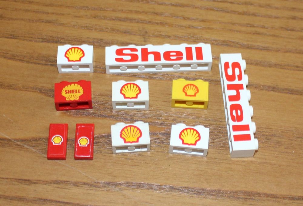 Lego Shell bedruckt u./o. Sticker Steine Fliesen (Gebraucht) in ...