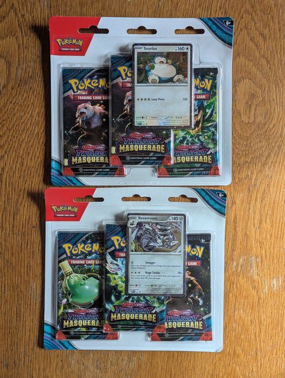 Lot de 2 3-Pack Pokémon Scarlet & Violet Twilight Masquerade (Neuf avec ...
