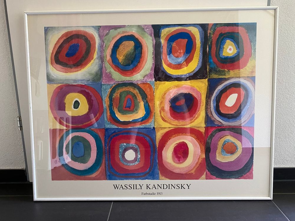 Interessante Litho von Kandinsky, Farbstudie 1913 Plakat | Kaufen auf Ricardo