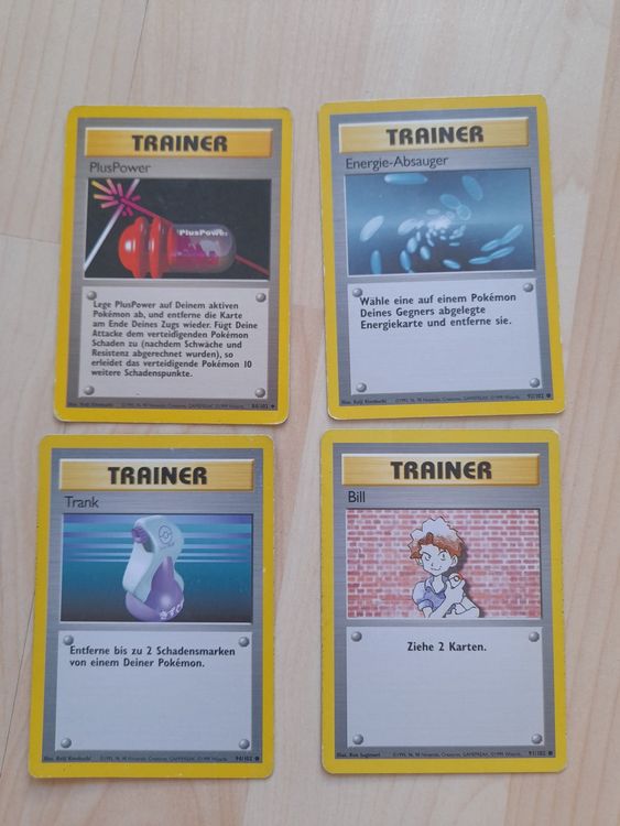 POKEMON KARTE Sammlung Trainer Base Set Original | Kaufen auf Ricardo