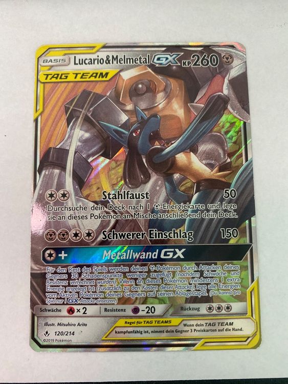 Pokemonkarte Lucario & Melmetal GX (Neu (gemäss Beschreibung)) in ...