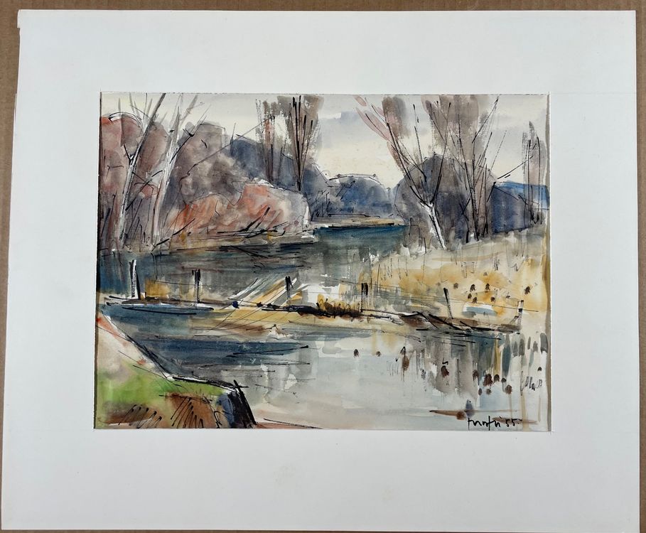 Walter Mafli (1915-2017) Aquarell (Gebraucht) in Root für CHF 320 – mit Lieferung auf Ricardo kaufen