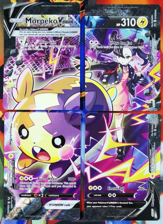 Pokémon Morpeko V-Union SWSH287/288/289/290 Black Star EN | Kaufen auf ...