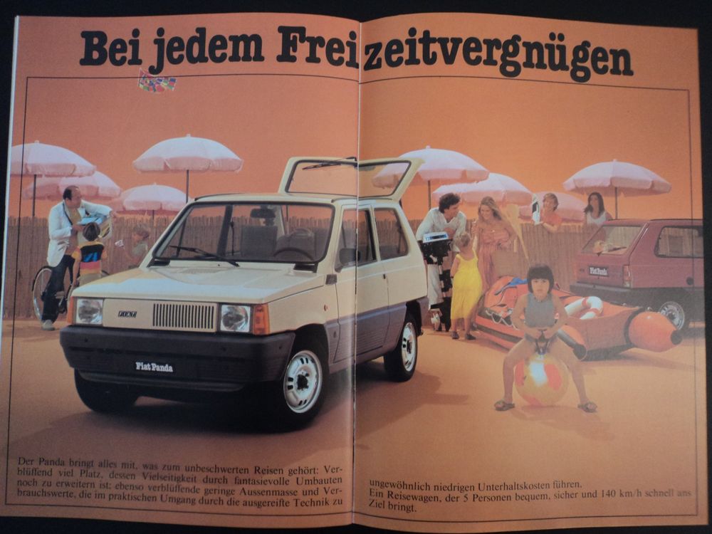 Prospekt Fiat Panda 1980 (Gebraucht) in Schwarzenburg für CHF 22 – mit ...