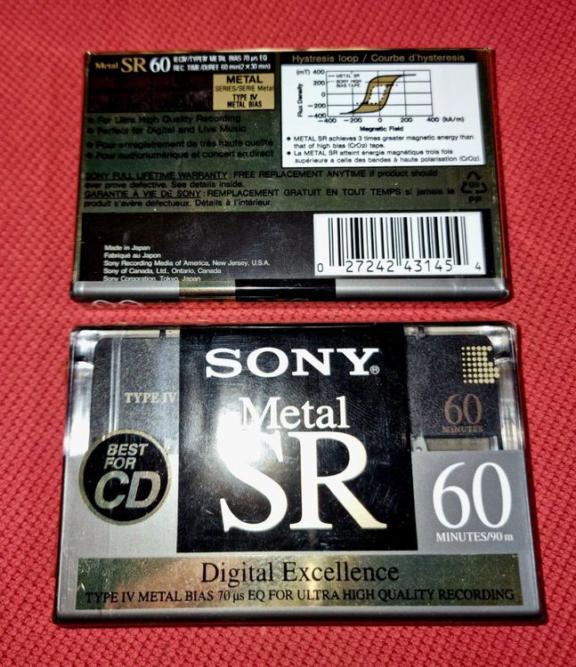 SONY "METAL SR-60" for american market... (Neu und originalverpackt) in ...