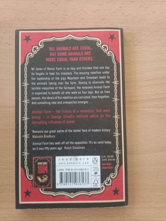 George Orwell Animal farm Dystopia Classic Satire (Gebraucht) in Wangen ...