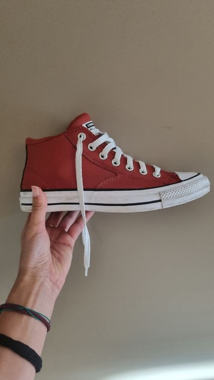 Rote Converse Chucks Gr.40, leder - top Zustand! (Gebraucht) in ...