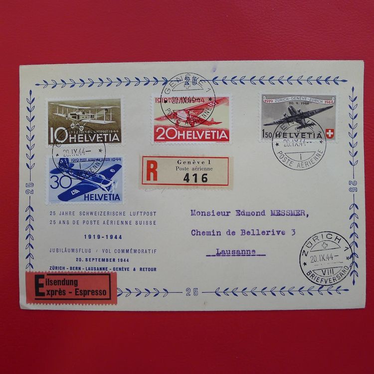 Flugpostbrief sauber frankiert, ab 1.- (Antik) in Sursee für CHF 4 – mit Lieferung auf Ricardo ...