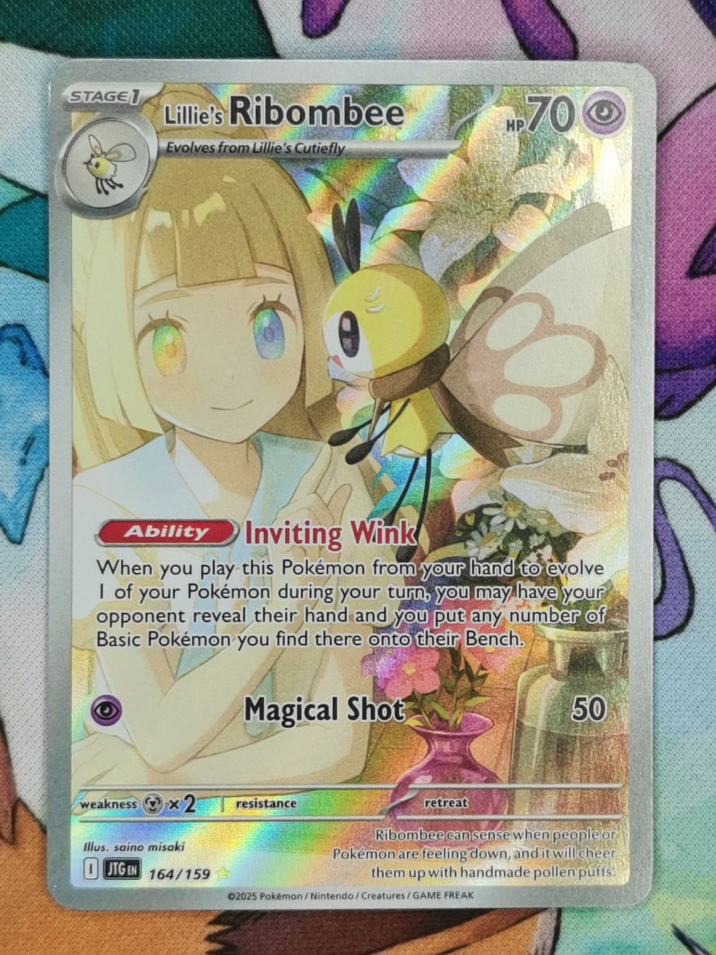 Pokemon Lillie's Ribombee 164/159 Journey Together EN (Neuf (Voir ...