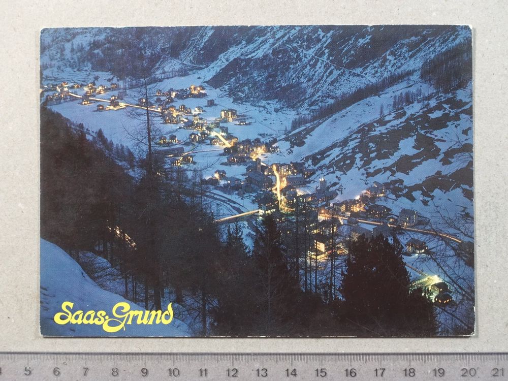 Saas-Grund, 1973 (Gebraucht) in Lenzburg für CHF 2 – mit Lieferung auf Ricardo kaufen