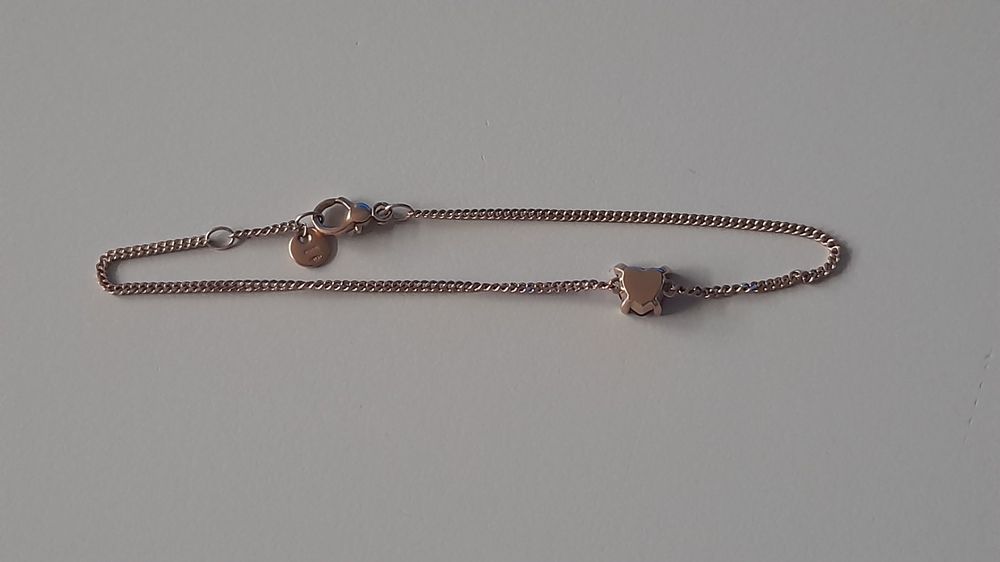 Dodo pomellato bracciale cuore in oro rosa 9K 1 rubino sint (D'occasion ...