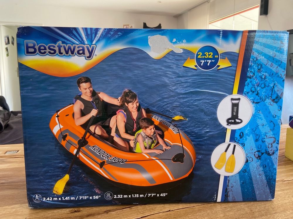 Schlauchboot-Set Kondor 3000 Bestway (Neu und originalverpackt) in Gossau SG für CHF 30 – mit ...