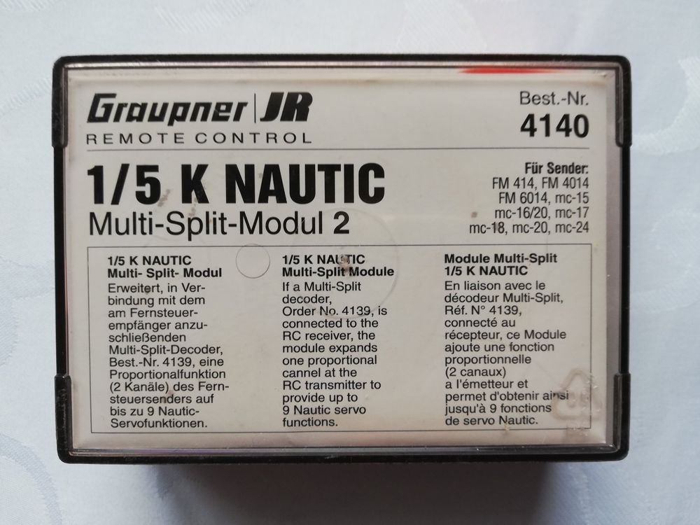 Graupner 1/5 K NAUTIC Multi-Split-Modul 2 (Neu und originalverpackt) in Witterswil für CHF 15 ...