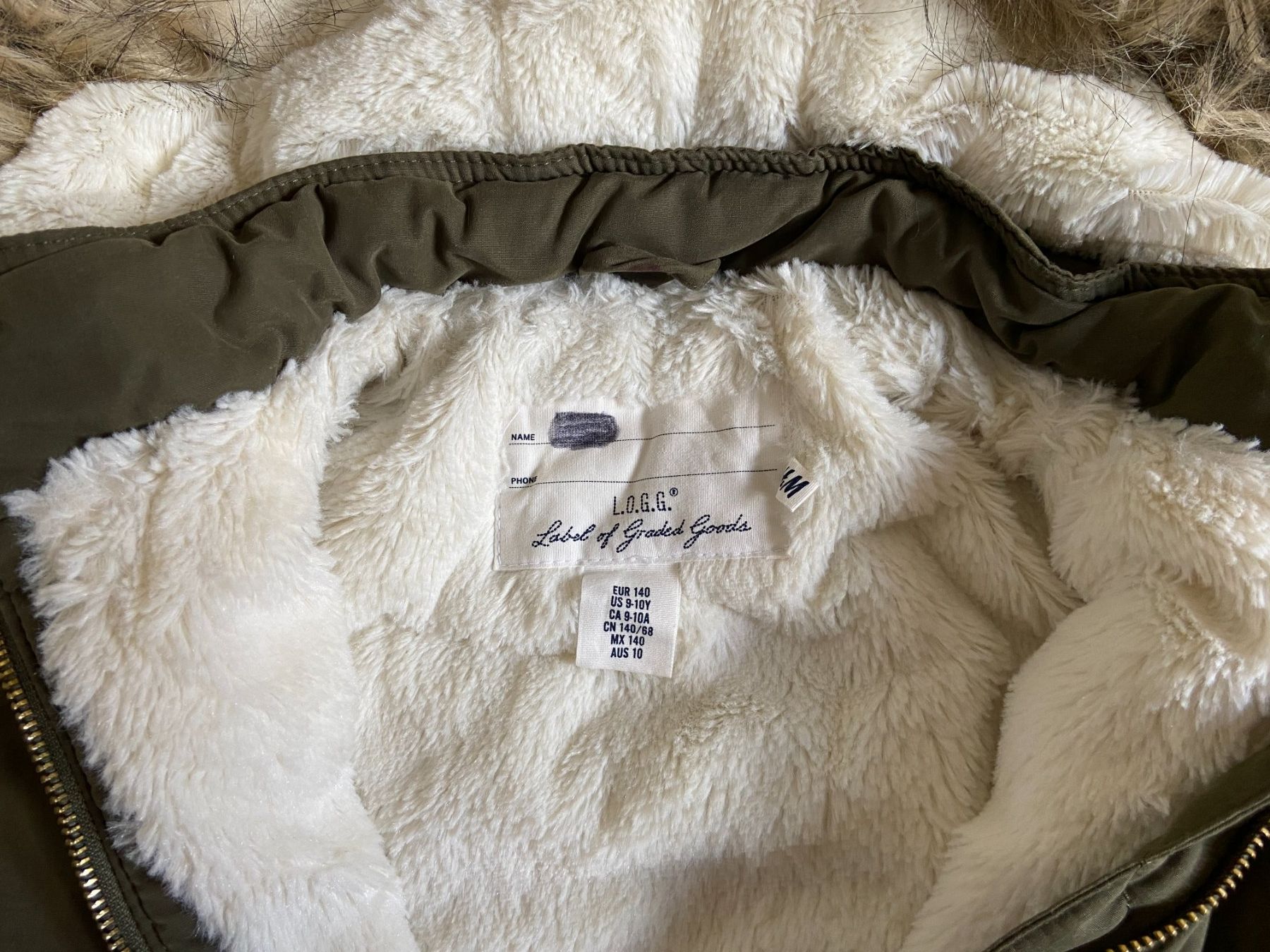 Winterjacke/Parka dick/warm, Gr. 140-152, neuwertig! (Neu (gemäss ...