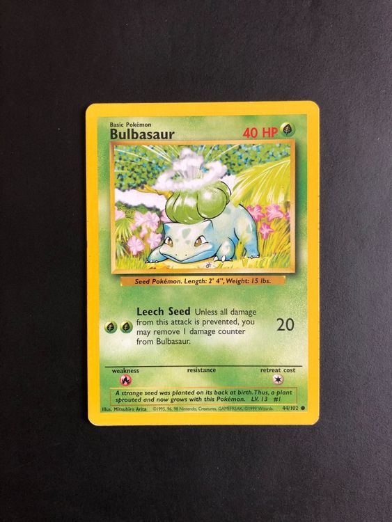 Base Set Bulbasaur 44/102 Ab 1 | Kaufen auf Ricardo