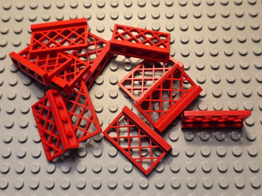 Lego 10x System Zaun 1x4x2 (3185) rot (Gebraucht) in Basel für CHF 2 ...