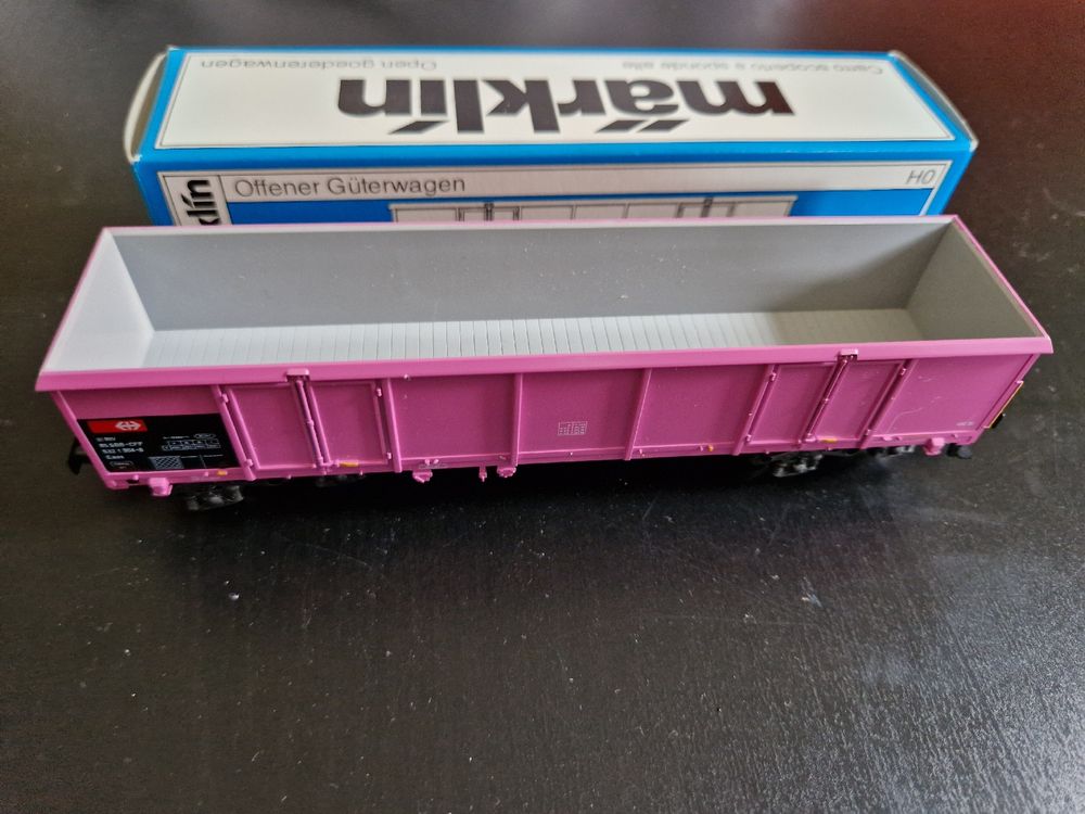Märklin H0 4718 Offener Güterwagen SBB, Rosa | Kaufen auf Ricardo