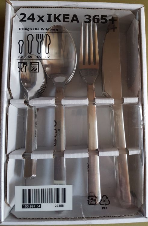 Besteck-Set 24 teilig aus Edelstahl. Neu und orig. verpackt. (Neu und originalverpackt) in ...