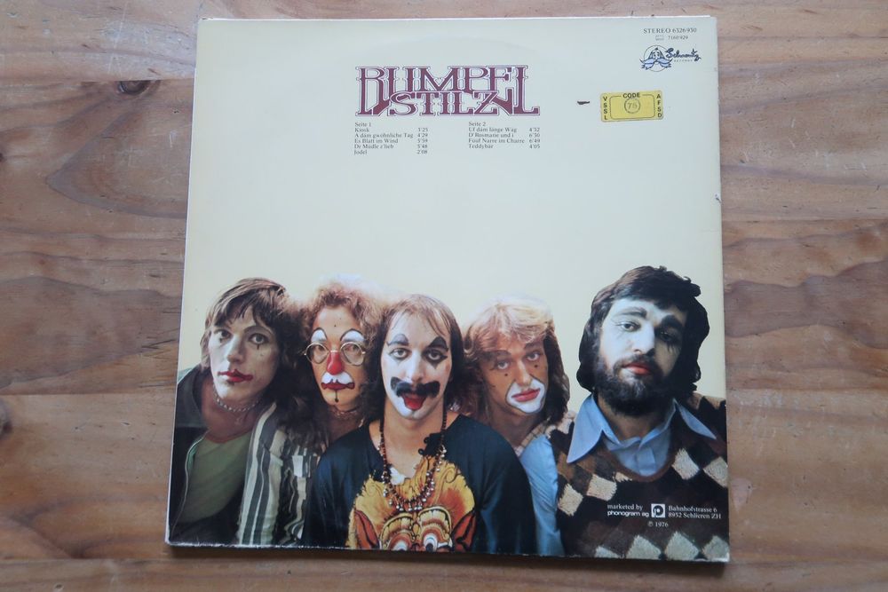 RUMPELSTILZ - FÜÜF NARRE IM CHARRE - mit KIOSK - VINYL LP | Kaufen auf ...