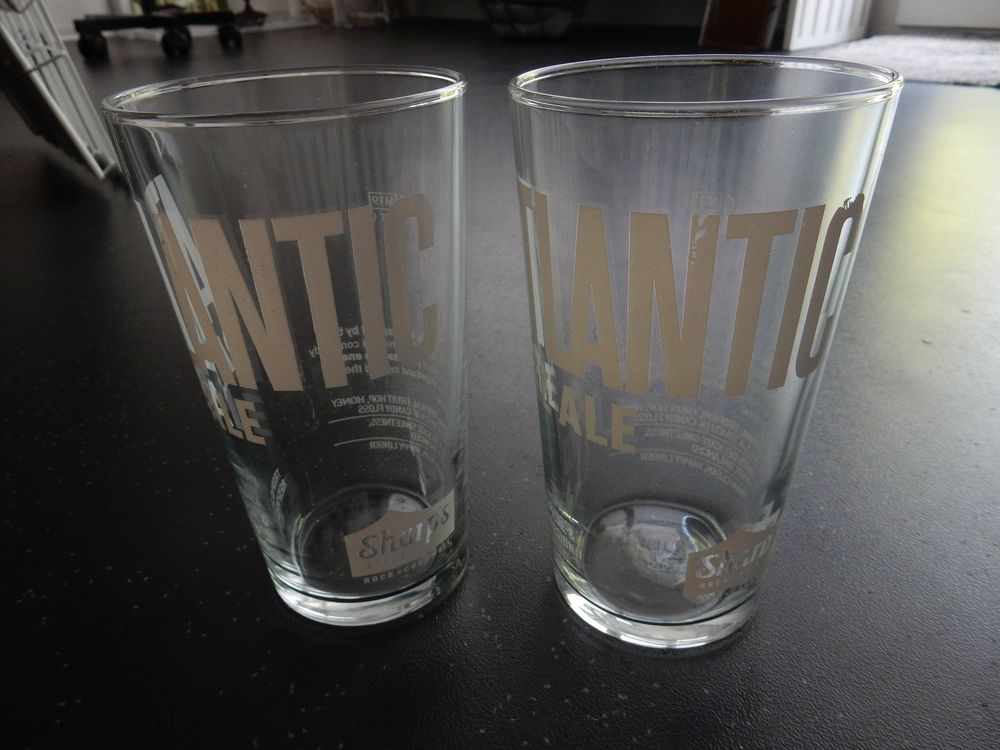 2x Atlantic Pale Ale Bierglas von Sharps Brewery, Glas (Gebraucht) in Jona für CHF 1 – mit ...