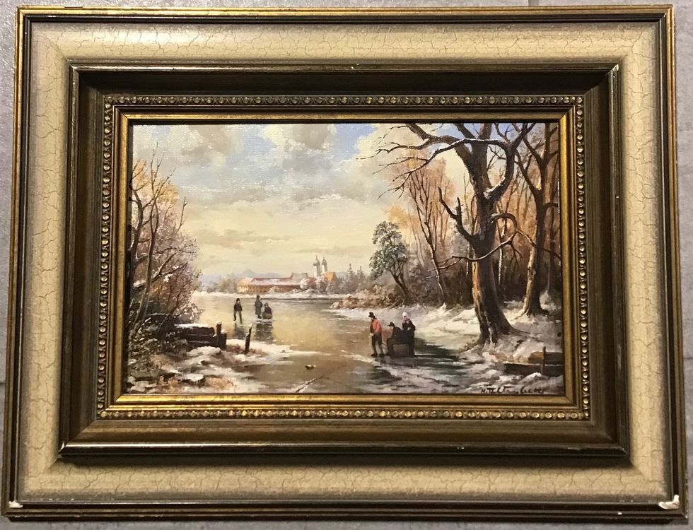 Winterlandschaft Gemälde Unleserlich Signiert (Gebraucht) in Root für CHF 25 – mit Lieferung auf ...