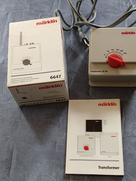 Transformateur marklin ho et 1. 32VA réf 6647 | Kaufen auf Ricardo