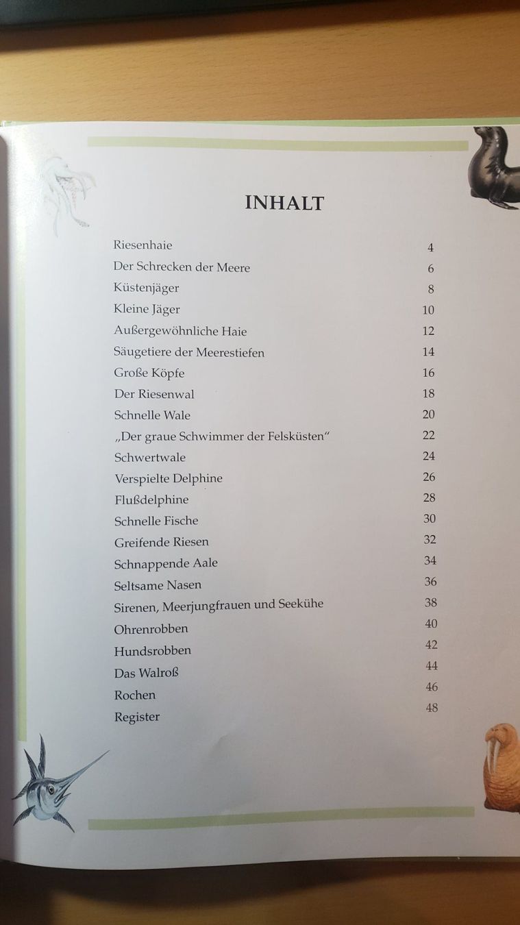 Die Welt der Haie und Wale und anderer Meeresbewohner (Gebraucht) in ...