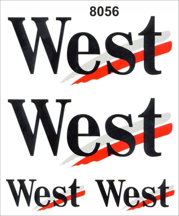 West Sticker / Aufkleber 4er Set | Kaufen auf Ricardo