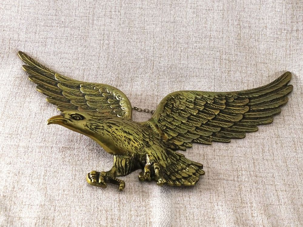 Vintage Mid-Century Wanddeko – Goldener Adler – Messing (Gebraucht) in ...