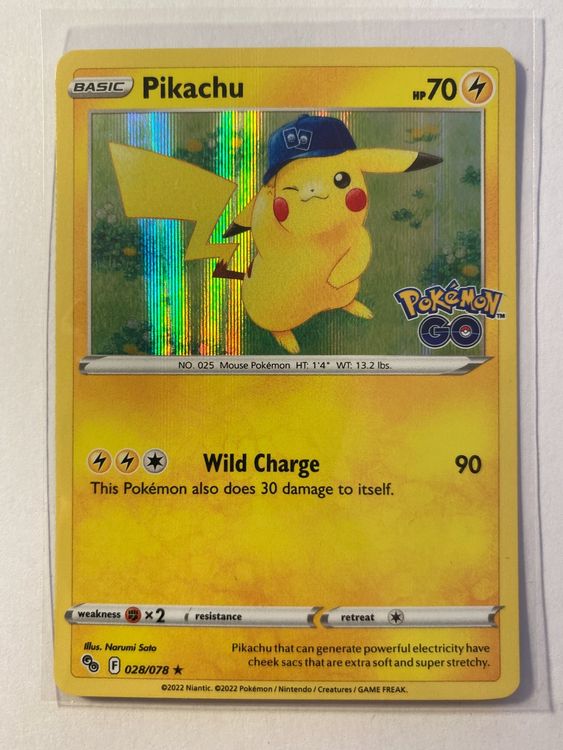 Pokemon Pikachu 028/078 Pokemon Go EN | Kaufen auf Ricardo