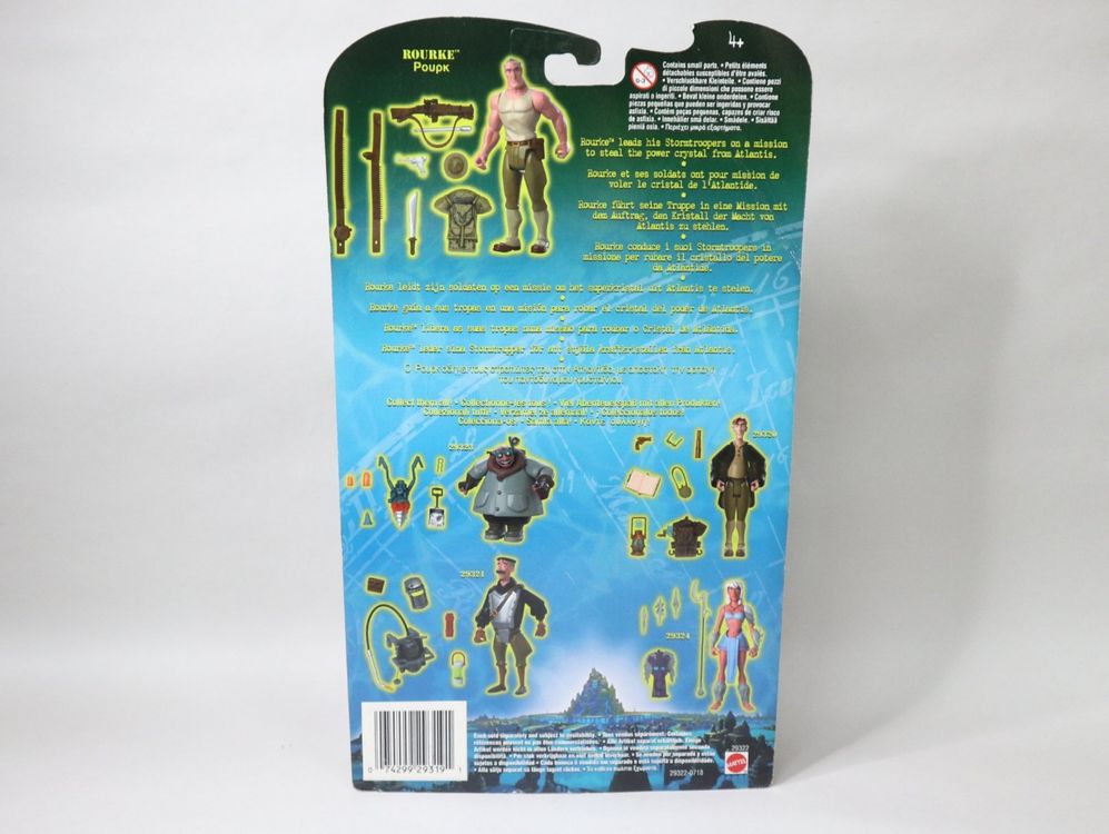 Disney Atlantis Figur Rourke mit Waffen und Zubehör 17cm OVP (Neu und ...