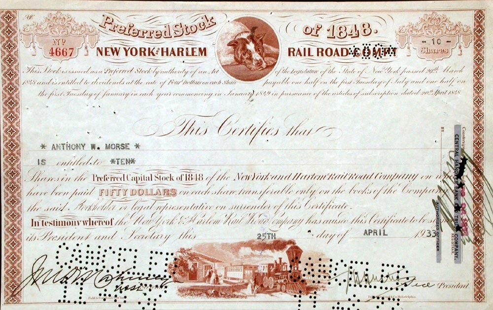 New York and Harlem Railroad Company - 1937 (Gebraucht) in Solothurn ...