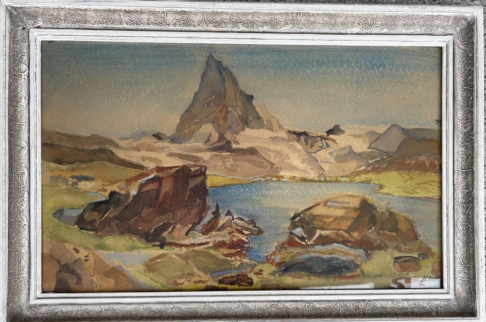 Matterhorn Aquarell unleserlich signiert (Gebraucht) in Root für CHF 70 – mit Lieferung auf ...