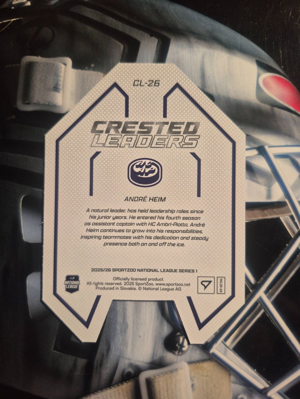 Andre Heim HC Ambri Piotta 2025/26 Sportzoo Crested Leaders (Gebraucht ...